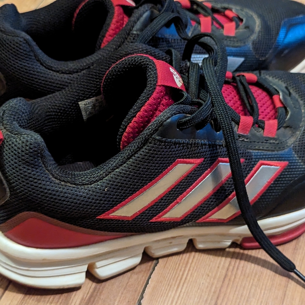 Adidas Speed Trainer 5 Athletic Shoes Black Red Silve… - Gem